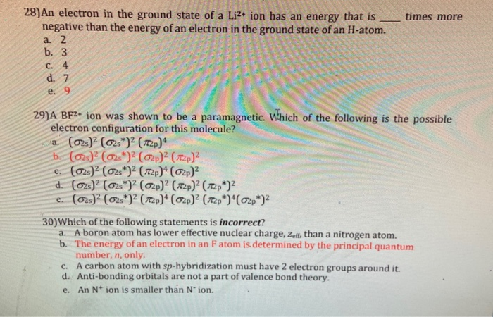 Solved Times More 28 An Electron In The Ground State Of A