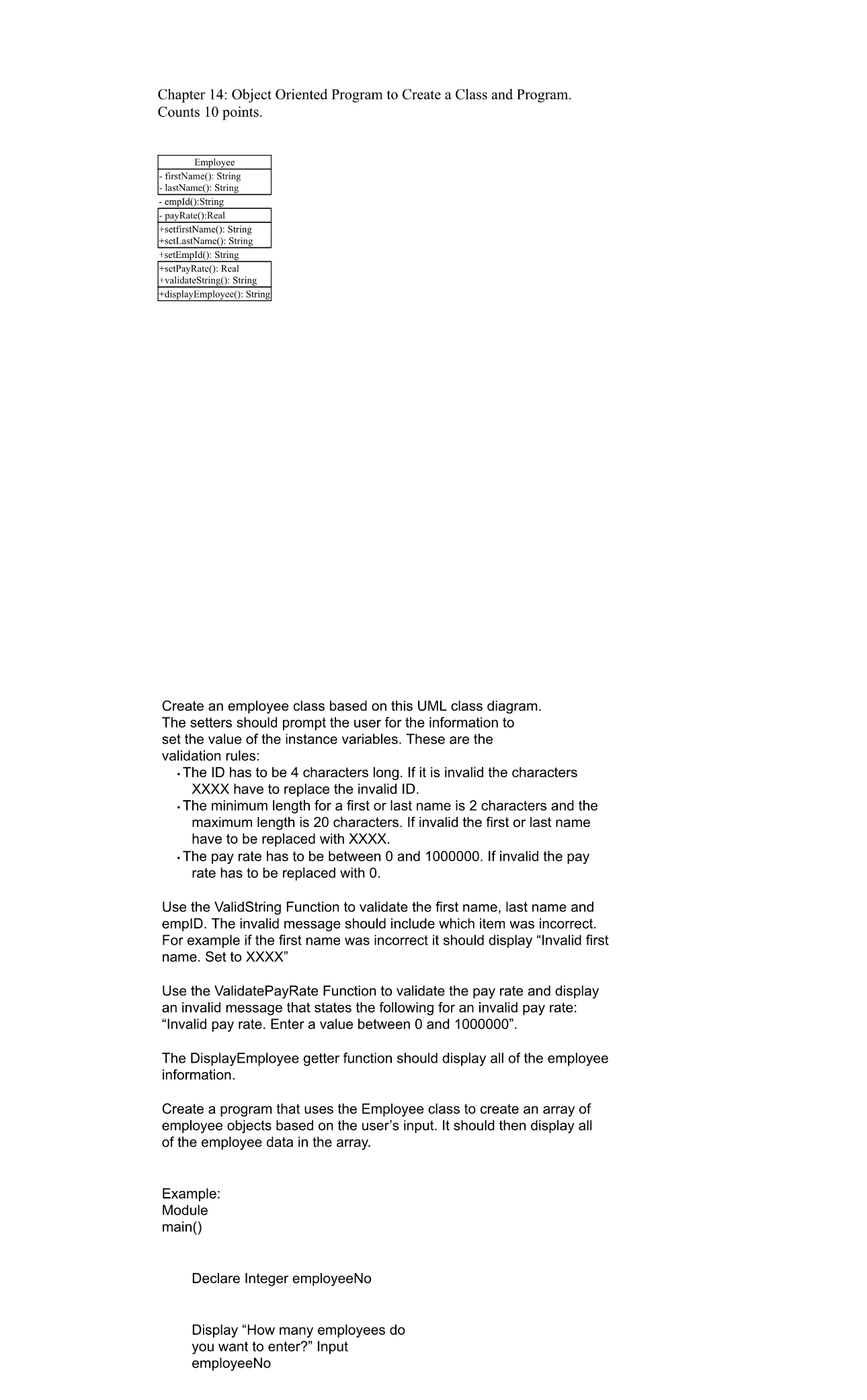 Solved Chapter 14 Object Oriented Program To Create A Class