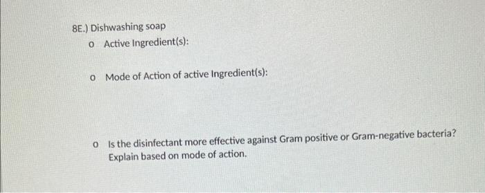 Solved Laboratory Exercise 23: Evaluation of Disinfectants | Chegg.com
