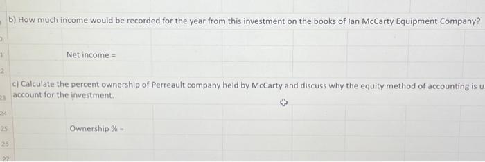 Solved As a long-term investment, Ian McCarty Equipment | Chegg.com