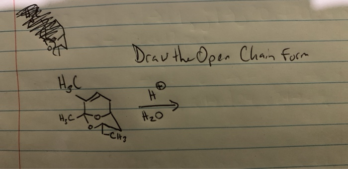 Solved Draw the Open Chain form form A H₂C -CH3 | Chegg.com