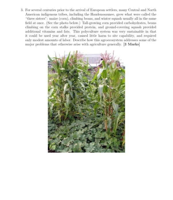 Solved 3. For several centuries prior to the arrival of | Chegg.com