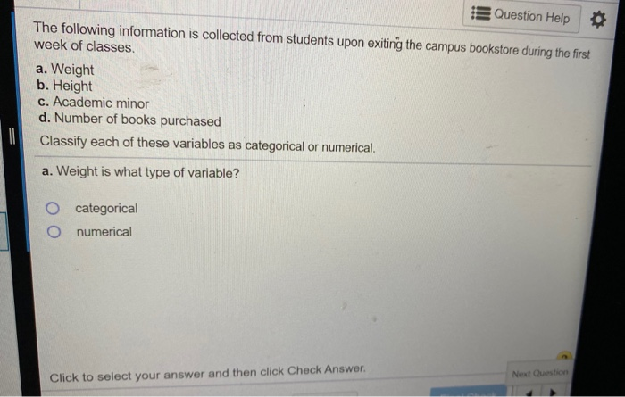Solved For each of the following variables, determine | Chegg.com