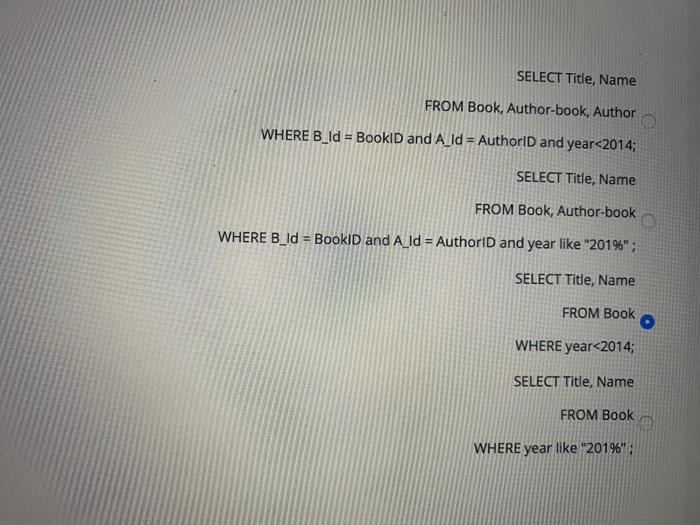 Solved 3 درجات eate SQL statement to retrieve books titles | Chegg.com