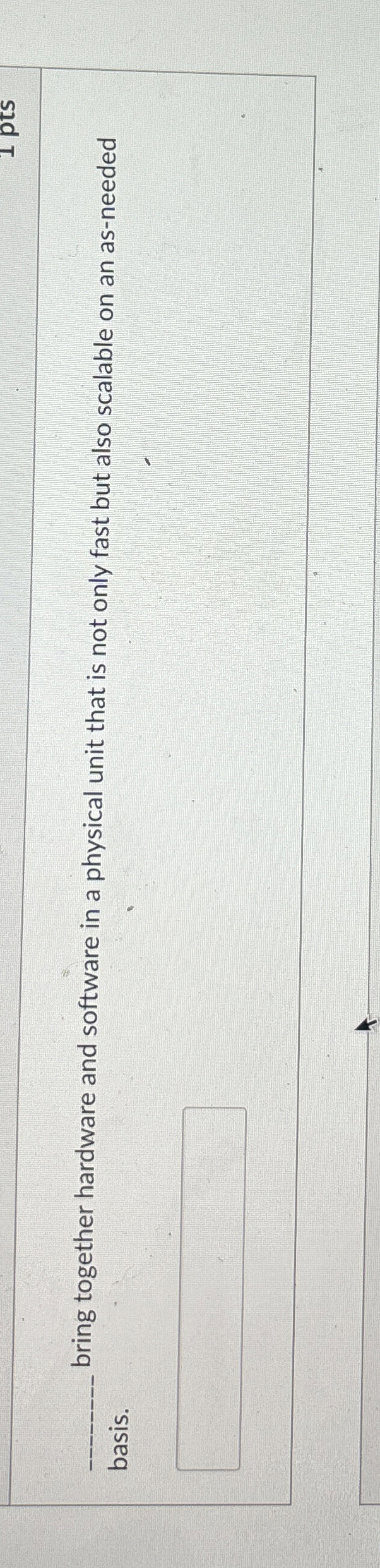 Solved q, ﻿bring together hardware and software in a | Chegg.com