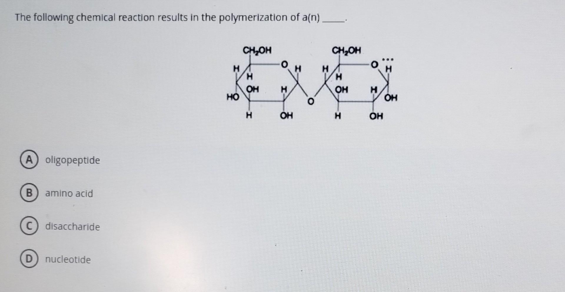 Solved The following chemical reaction results in the | Chegg.com
