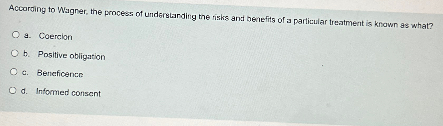 Solved According to Wagner, the process of understanding the | Chegg.com
