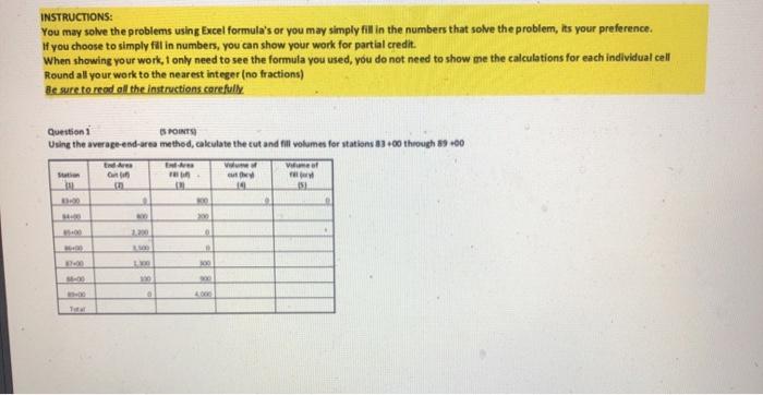 Solved Instructions You May Solve The Problems Using Excel 