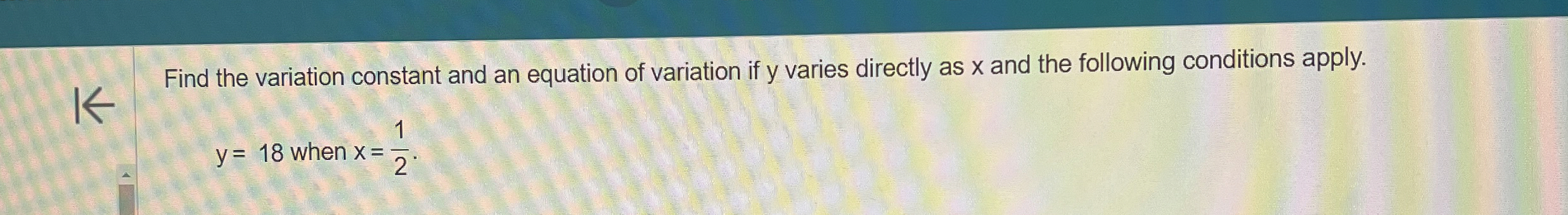 Solved Find the variation constant and an equation of | Chegg.com