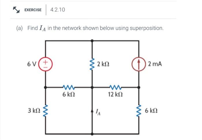 Solved Solve both by using superposition and writing the | Chegg.com
