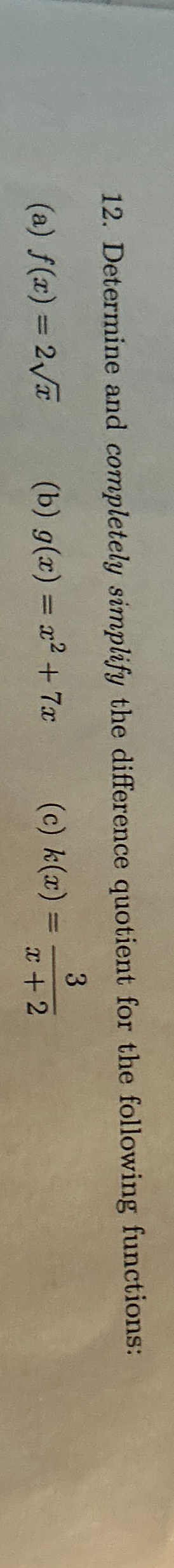 Solved Determine and completely simplify the difference | Chegg.com
