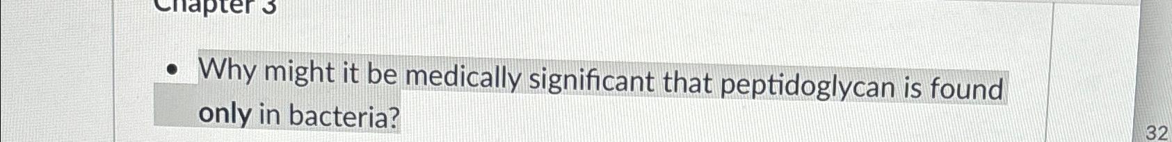 Solved Why might it be medically significant that | Chegg.com