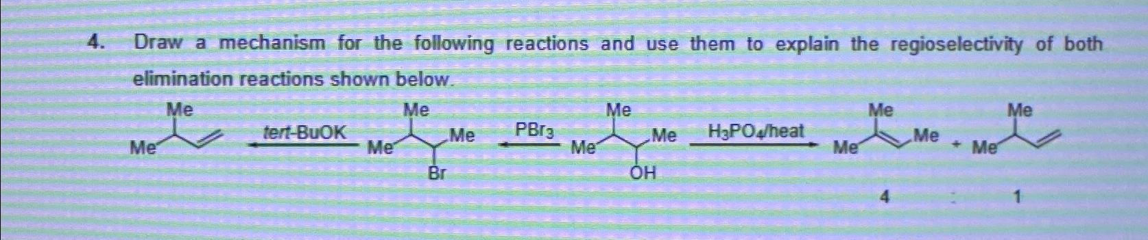 Solved Draw a mechanism for the following reactions and use | Chegg.com