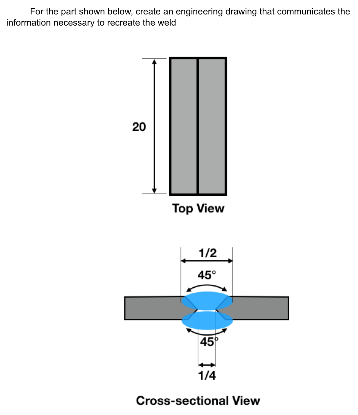 Solved For the part shown below, create an engineering | Chegg.com