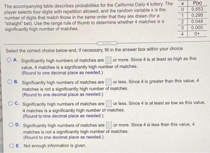 Solved х 0 1 The accompanying table describes probabilities | Chegg.com