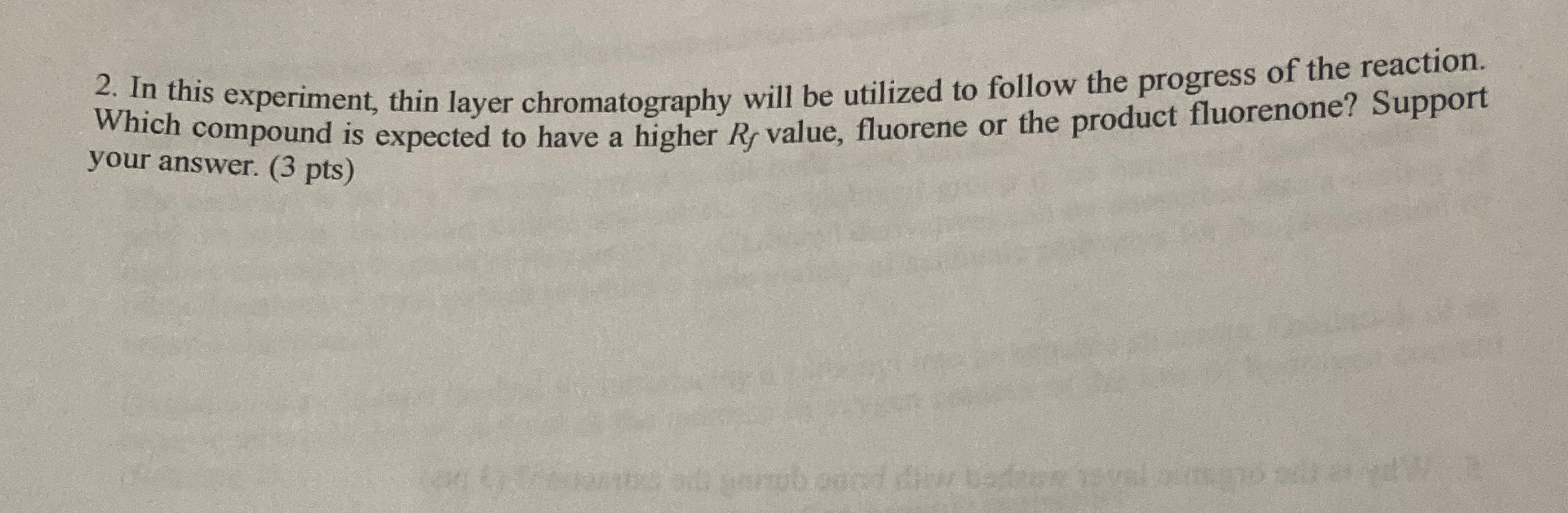 Solved In this experiment, thin layer chromatography will be | Chegg.com