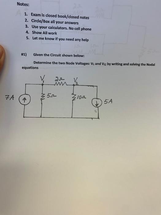 Solved below: Given the Circuit shown below: Determine the | Chegg.com