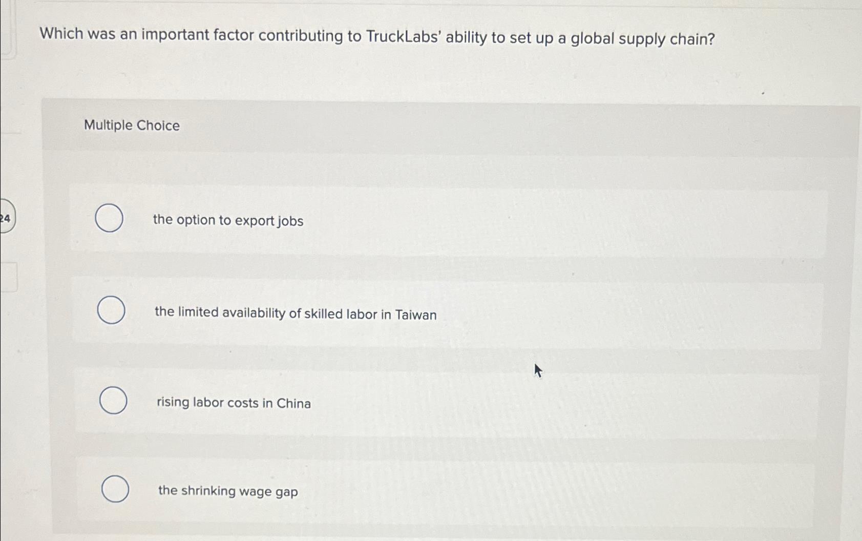 Solved Which was an important factor contributing to | Chegg.com