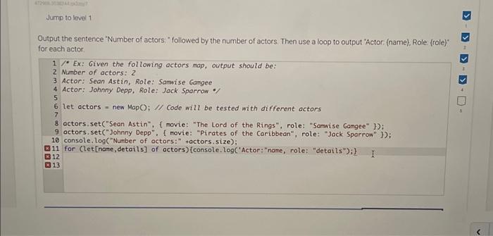 Solved 472906 3538244.qx3zqy7 Jump to level 1 Output the | Chegg.com