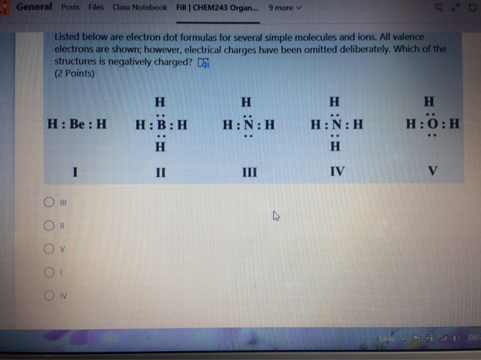 Solved General Posts Files Class Notebook Fill CHEM243 | Chegg.com