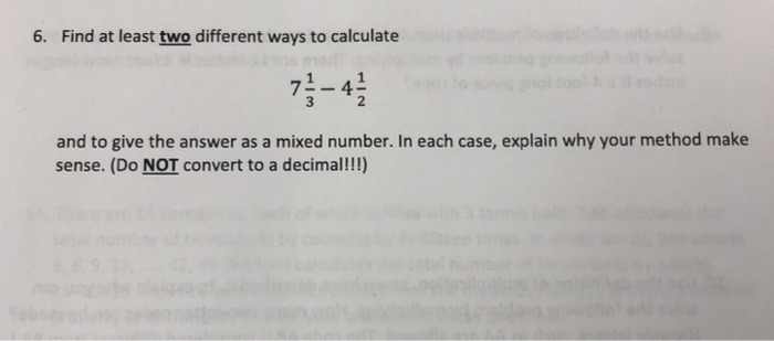 Solved 6. Find at least two different ways to calculate 7 1 | Chegg.com