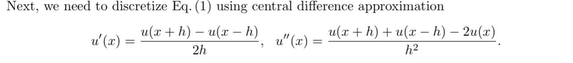 discretize the derivatives using central differences | Chegg.com