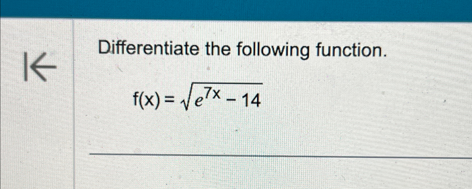 Solved Differentiate the following | Chegg.com