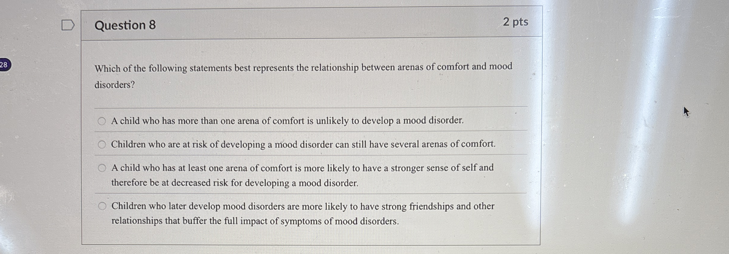 Solved Question 82 ﻿ptsWhich of the following statements | Chegg.com