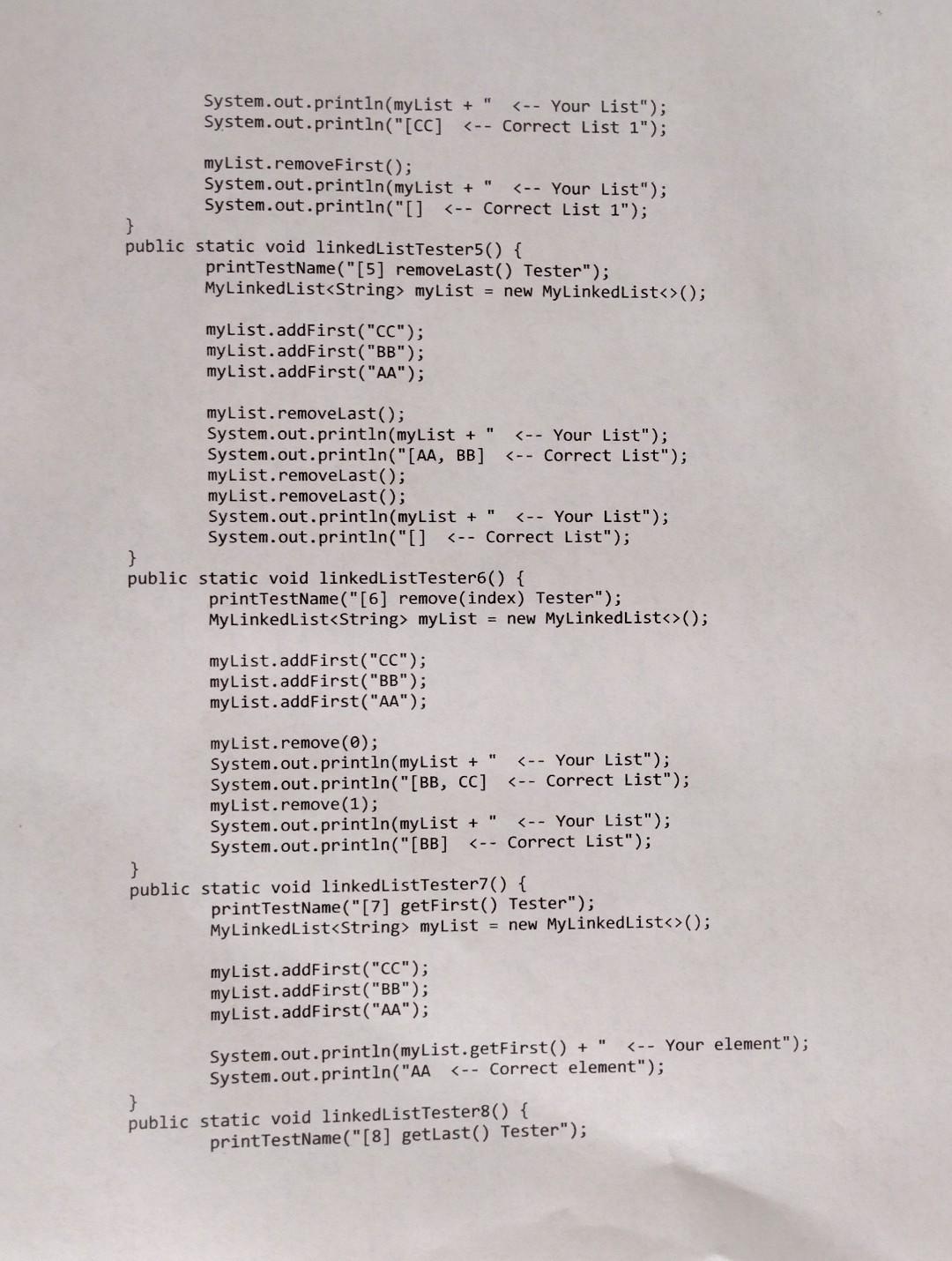 Solved Data Structures Assignment #2 - Linked List 1 Develop | Chegg.com