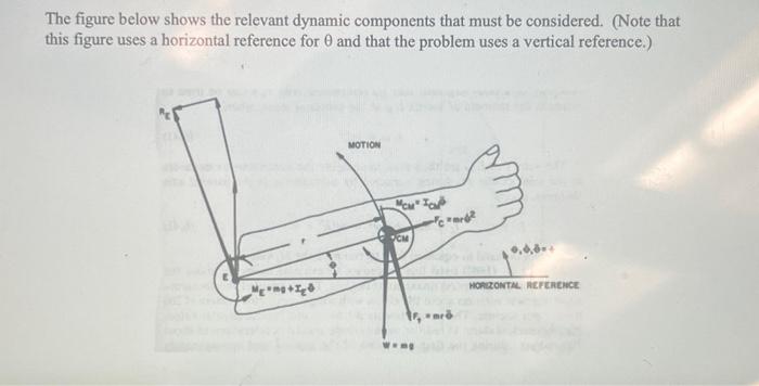 Write a MATLAB script for a dynamic biomechanical | Chegg.com