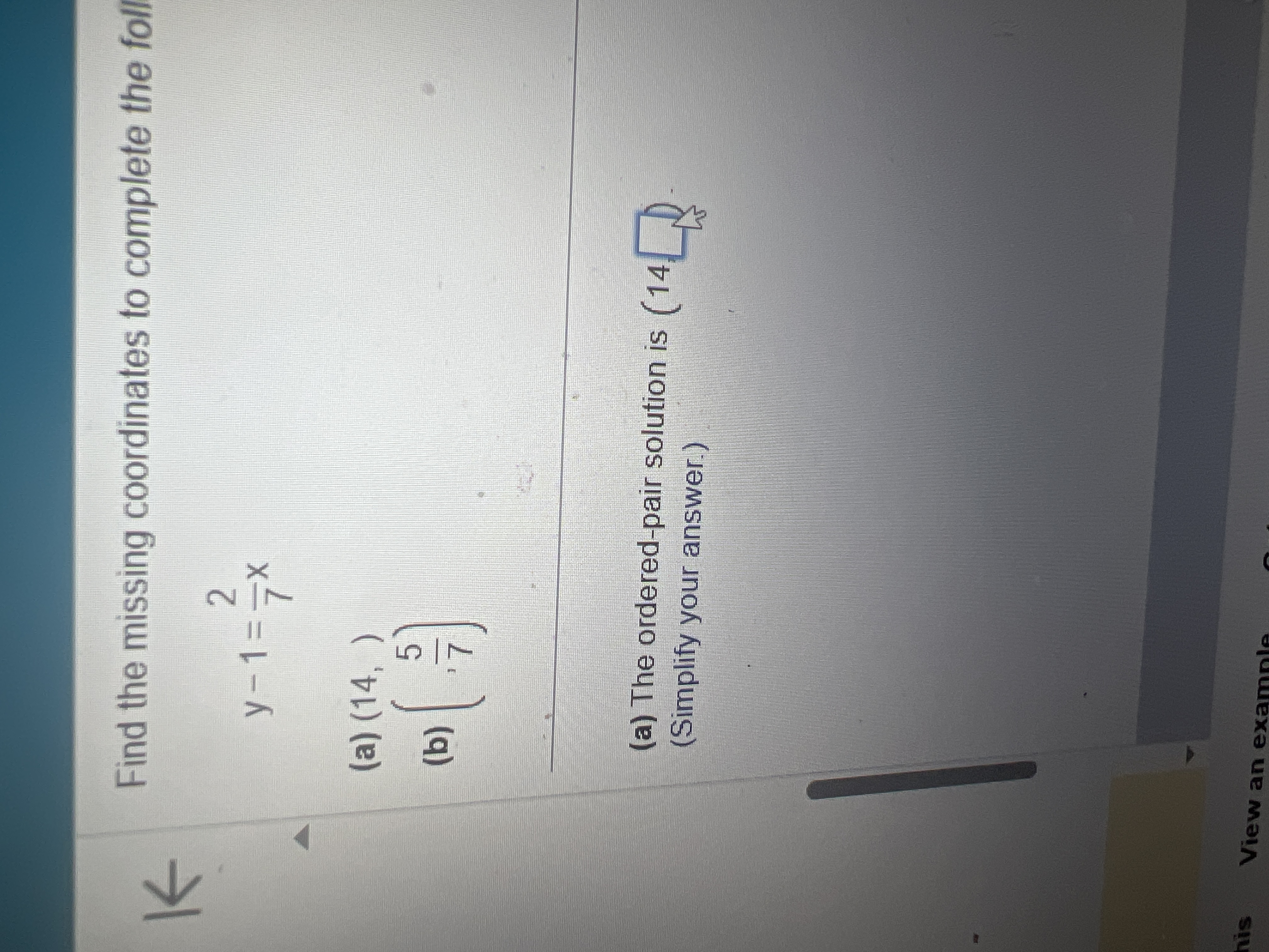 Solved Find the missing coordinates to complete the | Chegg.com