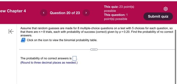 Solved Assume that random guesses are made for 8 | Chegg.com