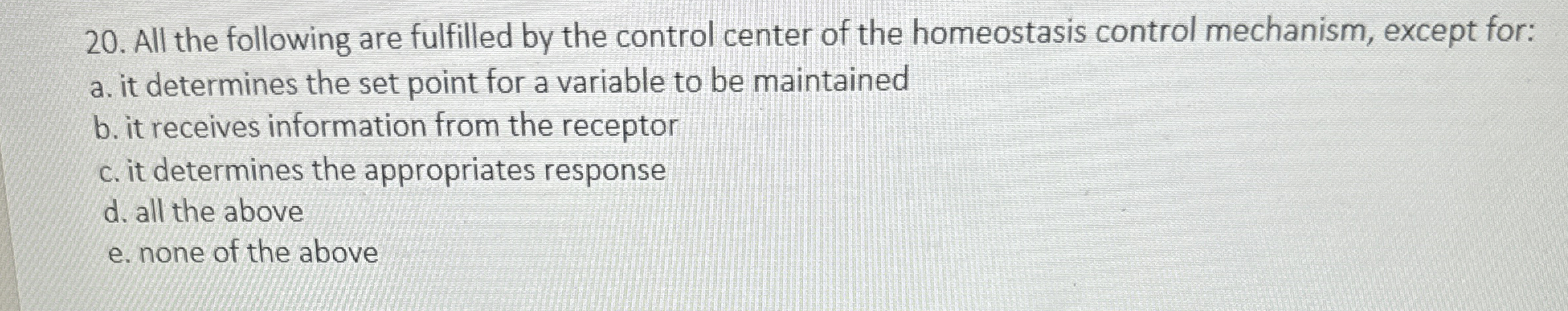 Solved All the following are fulfilled by the control center | Chegg.com