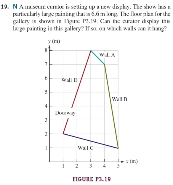 Solved N A museum curator is setting up a new display. The | Chegg.com