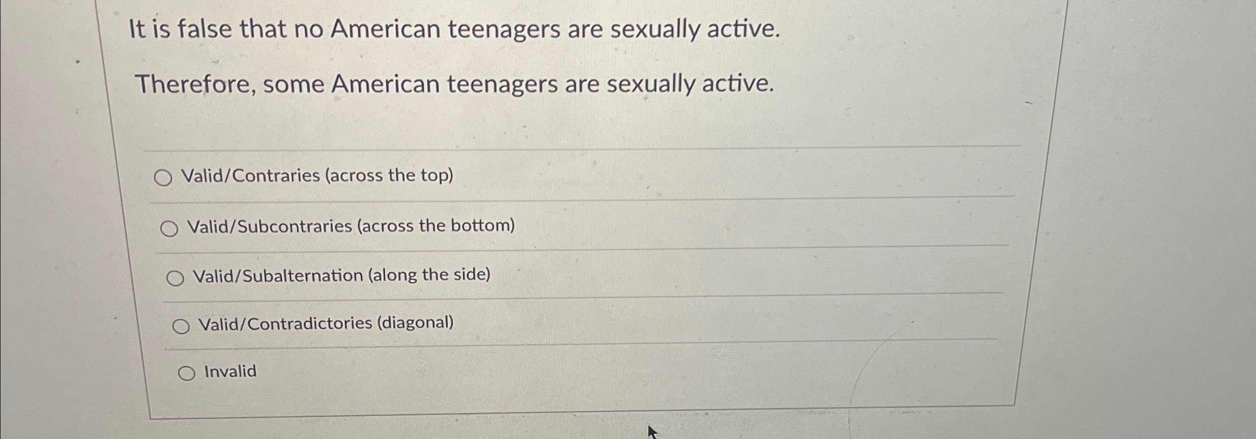 Solved It is false that no American teenagers are sexually | Chegg.com