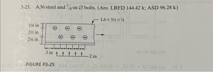 Solved 3-24 to 3-34. Determine the LRFD design strength and | Chegg.com