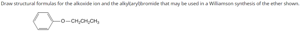 Solved Draw structural formulas for the alkoxide ion and the | Chegg.com