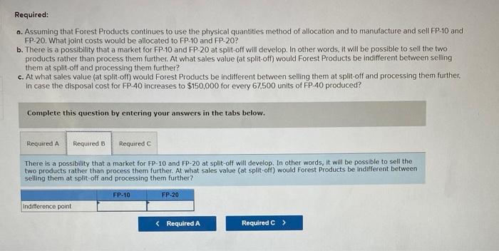 Solved Exercise 11-52 (Algo) Physical Quantities Method; | Chegg.com