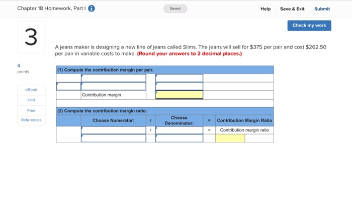 Solved Chapter 18 Homework, Part 1 0 Help Save & Exit Submit | Chegg.com