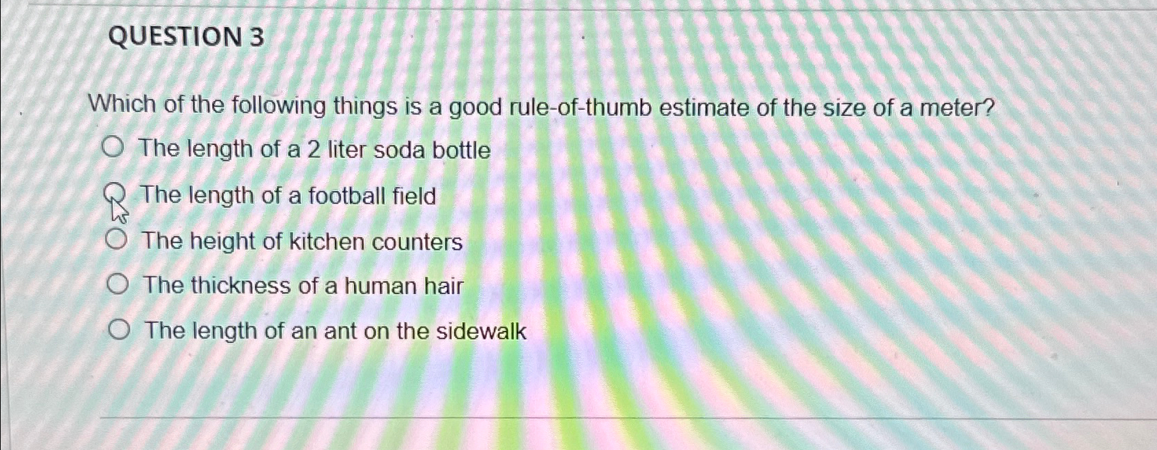Solved QUESTION 3Which of the following things is a good | Chegg.com
