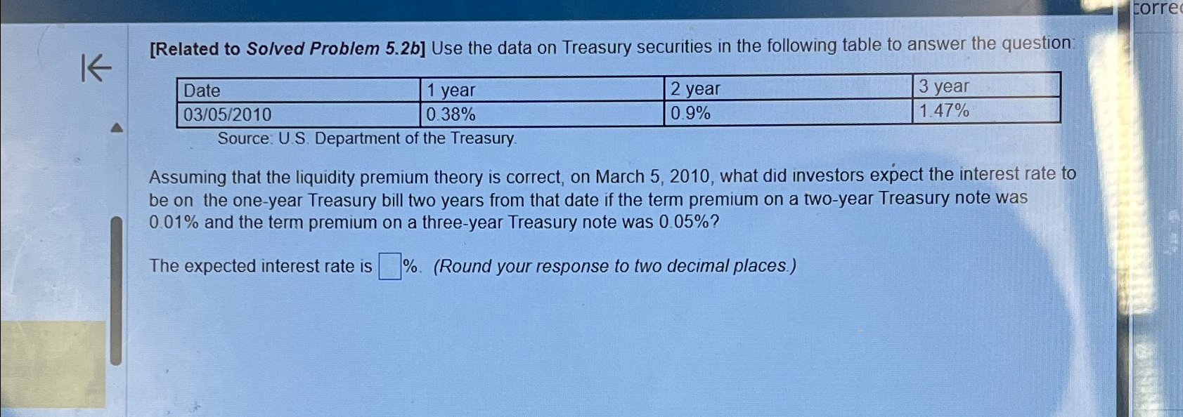 [Related to Solved Problem 5.2b] ﻿Use the data on | Chegg.com