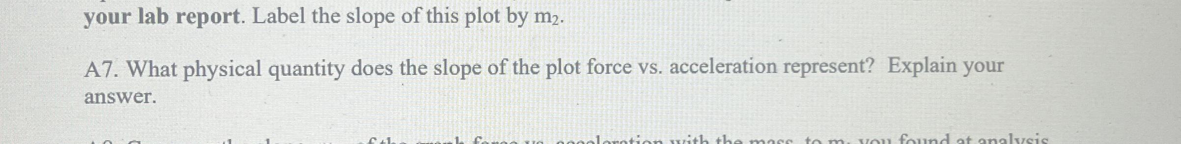 Solved What physical quantity does the slope of the plot | Chegg.com