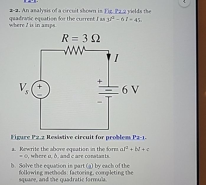 Solved 2-2. ﻿An analysis of a circuit shown in Fig. P2.2 | Chegg.com