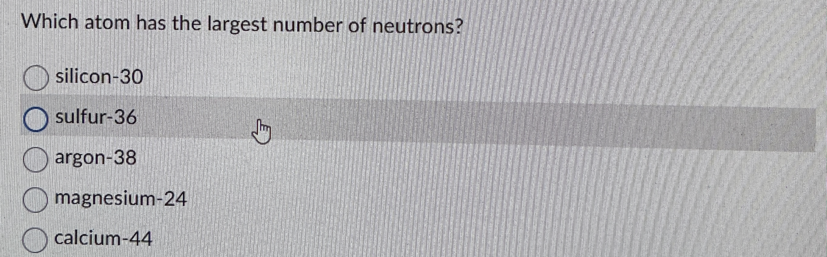 Solved Which atom has the largest number of | Chegg.com