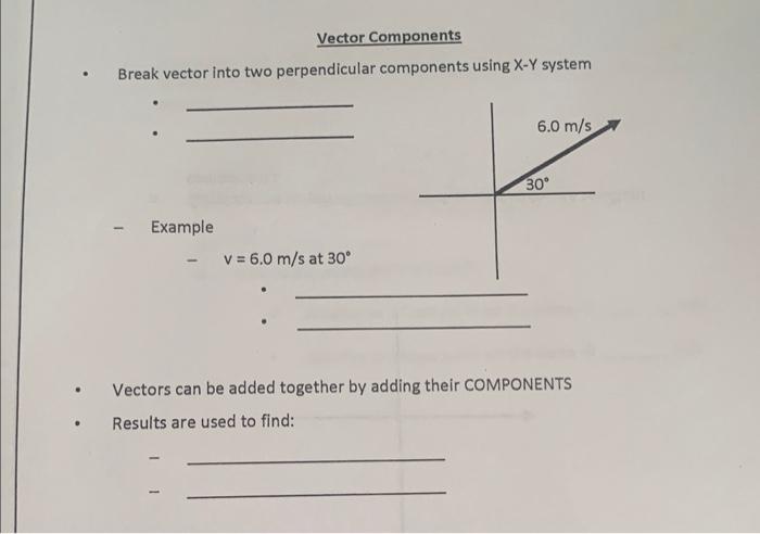 Solved - Break vector into two perpendicular components | Chegg.com