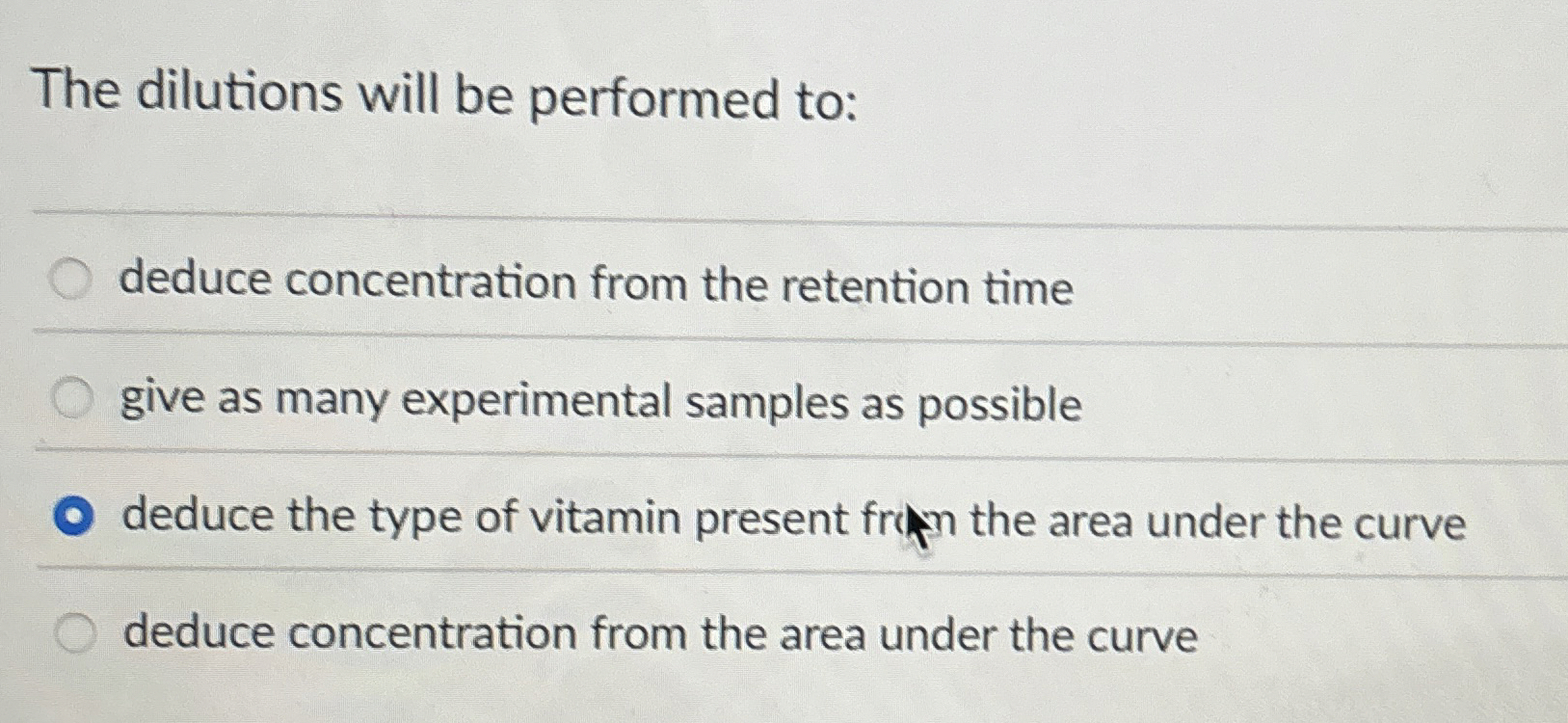 Solved The dilutions will be performed to:deduce | Chegg.com