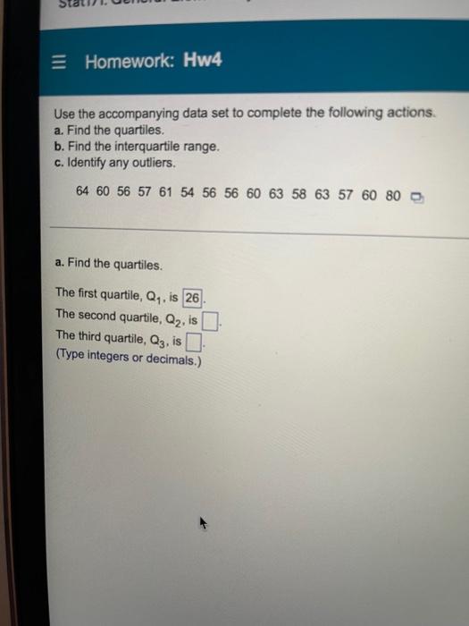 Solved Homework: Hw4 Use the accompanying data set to | Chegg.com