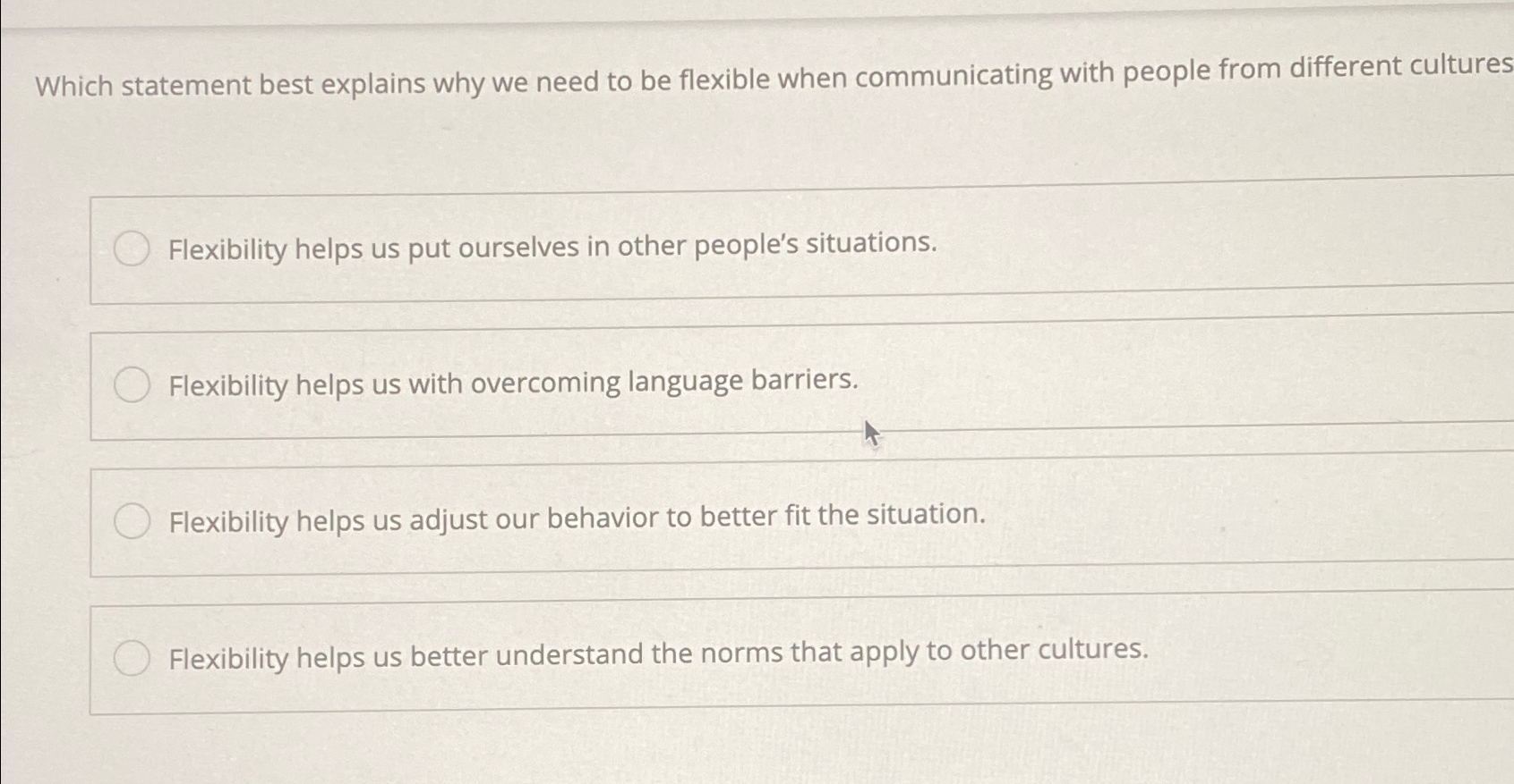 Solved Which statement best explains why we need to be | Chegg.com