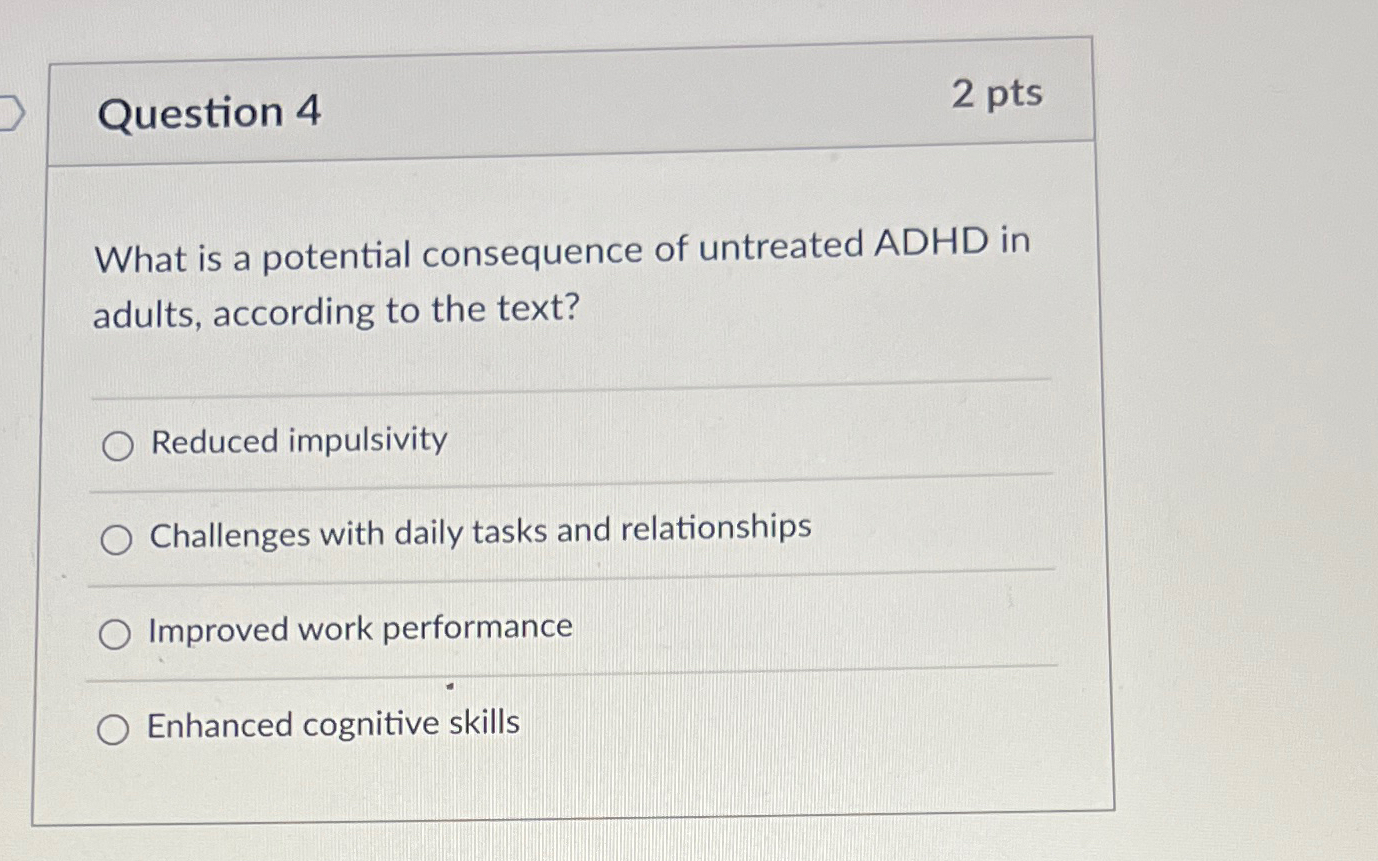 Solved Question 42 ﻿ptsWhat is a potential consequence of | Chegg.com