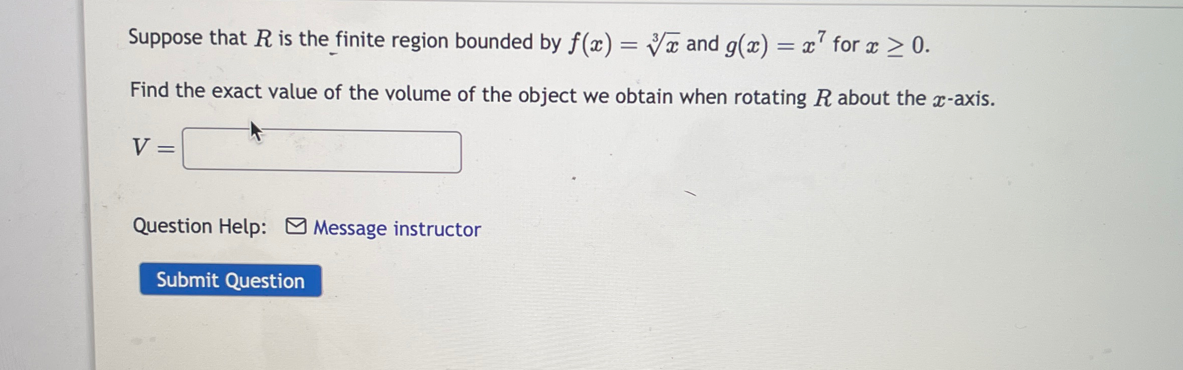 Solved Suppose that R ﻿is the finite region bounded by | Chegg.com
